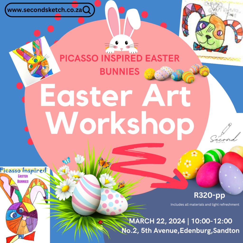 Picasso Inspired Easter Bunny Workshop - SecondSketch